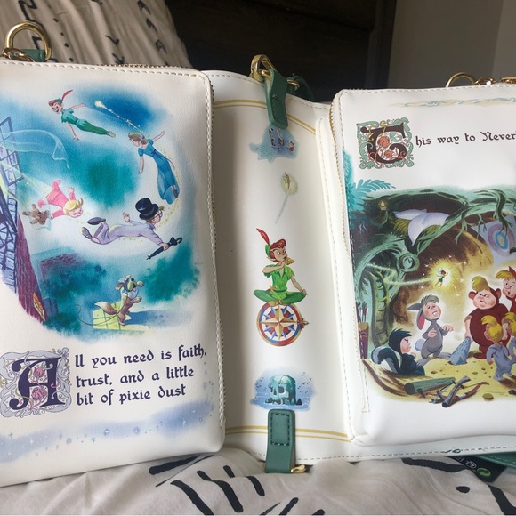 Loungefly | Bags | Loungefly Disney Peter Pan Book Style ...